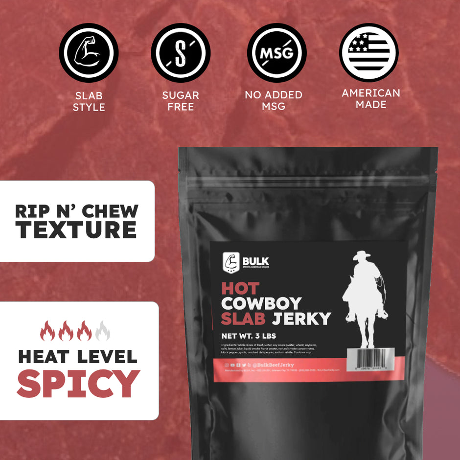 Cowboy Style Slab Jerky – BULK JERKY